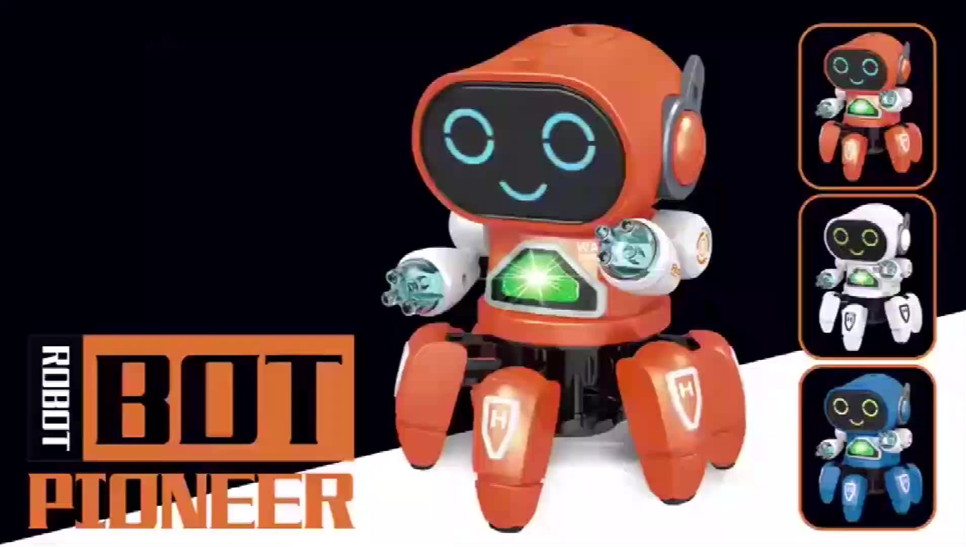 Global Funhood Boys Toy Six-legged Robot Spider Robot With Light And ...