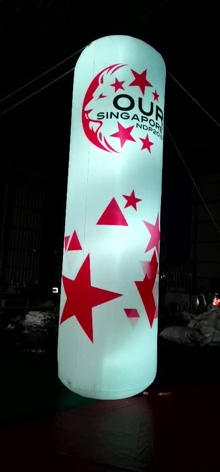 Customized Advertising Led Light Inflatable Pillar,Inflatable Column ...