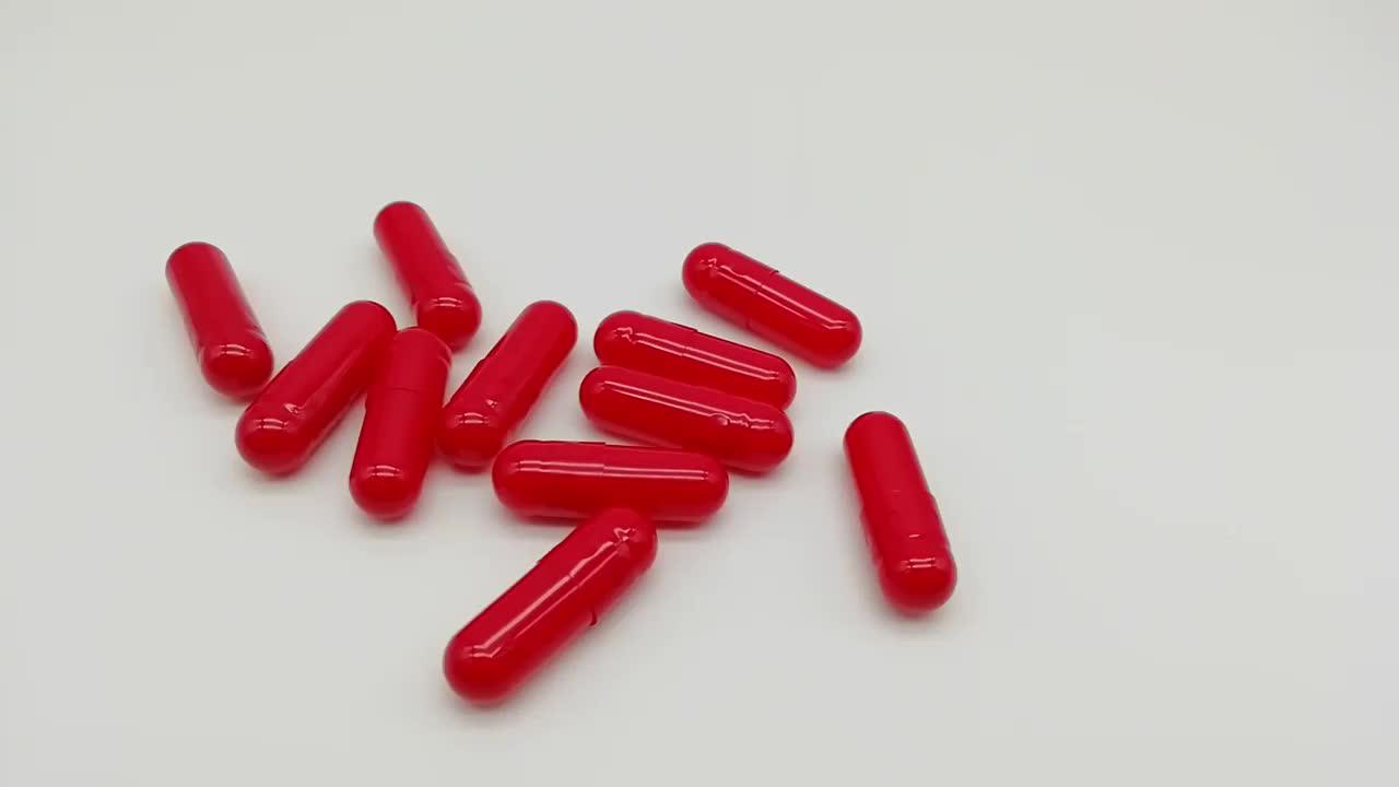 Red White Hard Gelatin Empty Capsule Shell Size 2 - Buy Hard Capsule ...