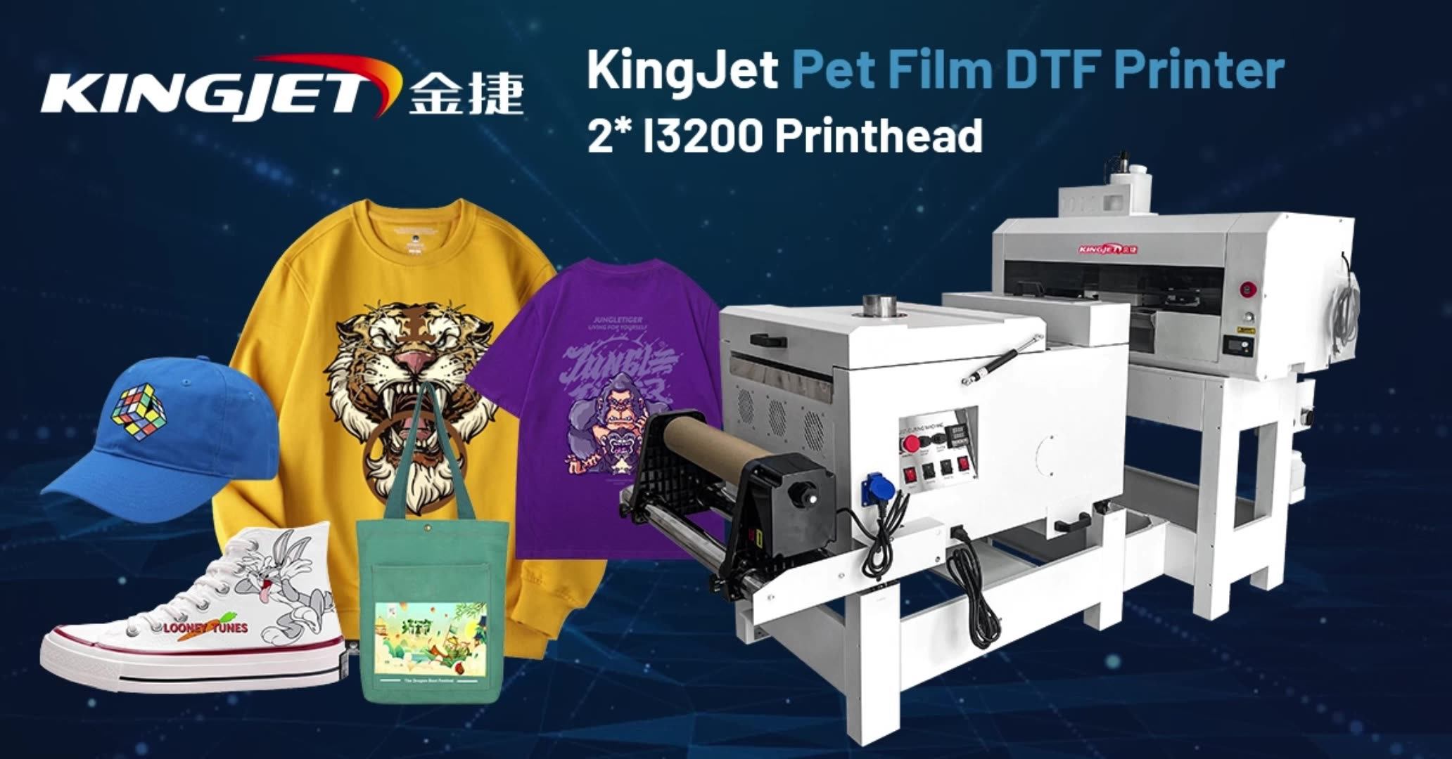 Kingjet 30cm Powder 4 Digital Film A2 4 Head Xp600 A Roll Heads I3200 ...