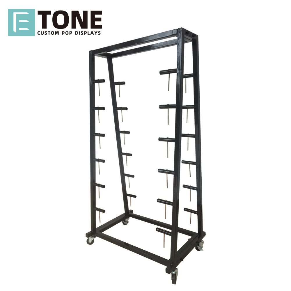 Moveable Customized Metal Fabric Roll Display Storage Rack - Buy Fabric ...