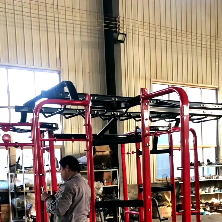 Ganas Synergy 360 Degree Multi Jungle Gym Station Functional Trainer ...