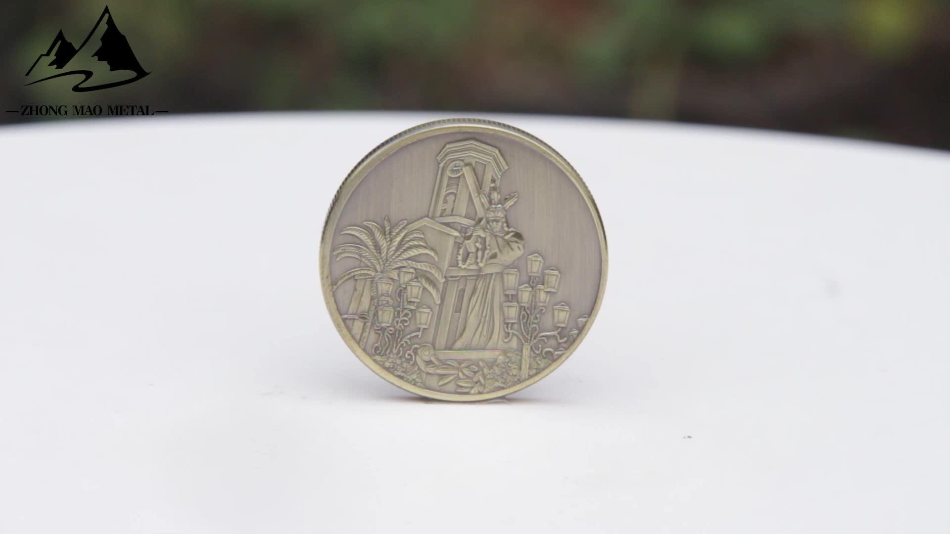 Custom 40mm Plated Metal Catholic Saint Christian 1oz Silver Coins ...