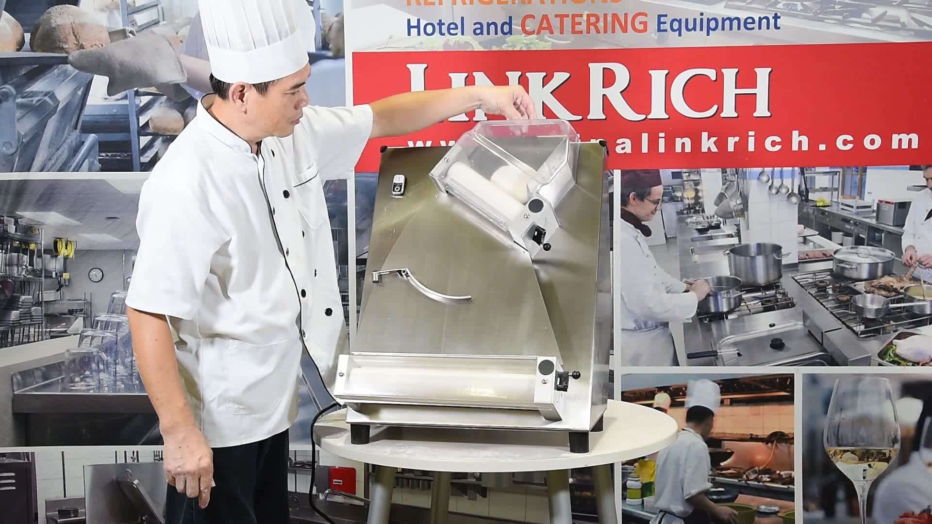 18'' Stainless Steel Countertop Electric Pizza Dough Roller Machine Two ...