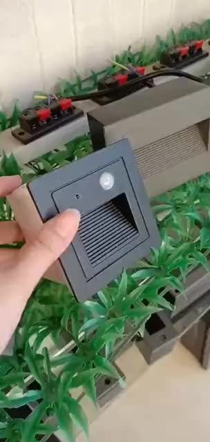 Indoor Outdoor Corner Recessed Foot Step Stair Wall Lamp 1w 3w Pir ...