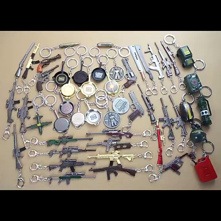 Game Keychain Helmet Aircraft Package Pan 98k Ak47 Weapon Metal ...