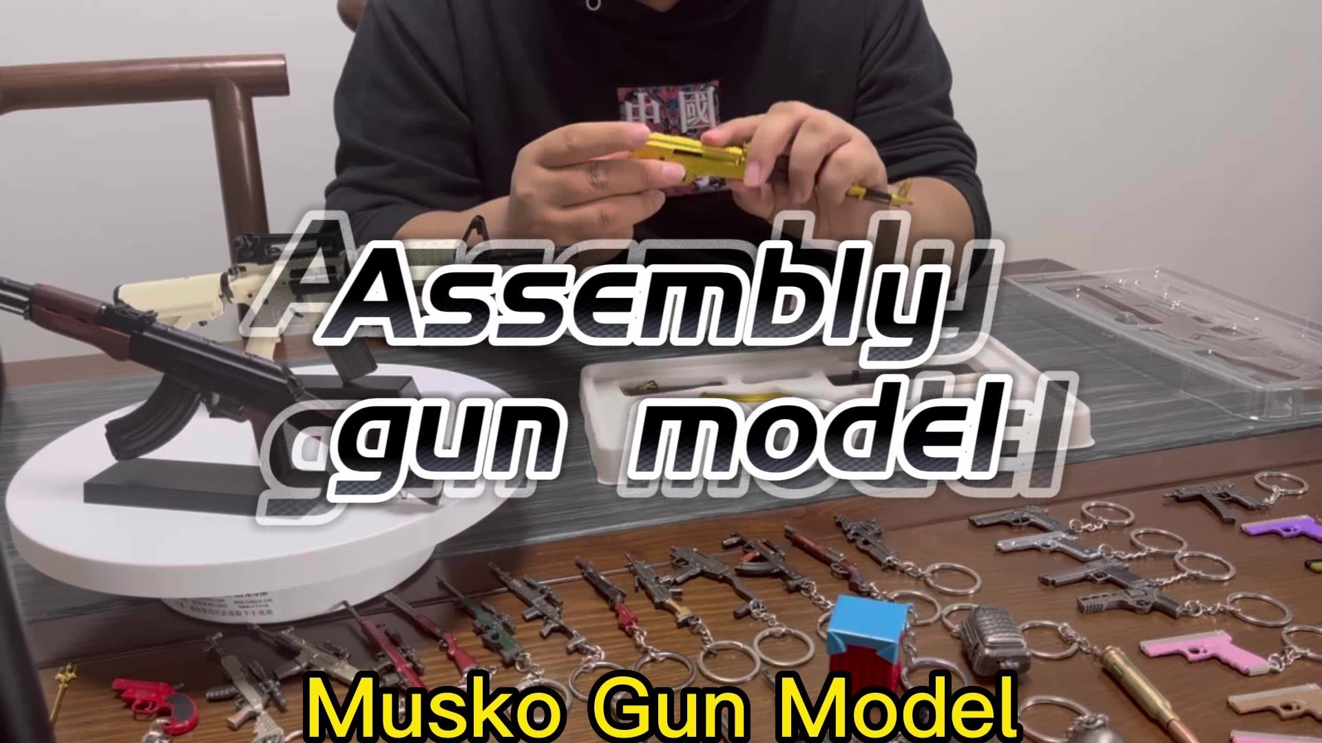 Factory Wholesale Metal 28cm Ak47 Miniature Model Customization Toy ...