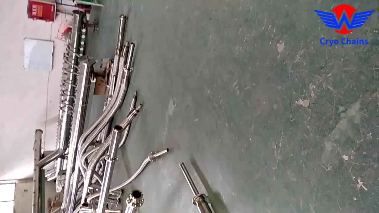 Cryogenic Pipes Vacuum Piping Systems Stainless Steel Jacketed Pipe For ...