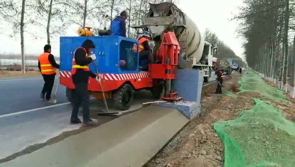 Concrete Paver Extruder Curb Machine Kerb Stone Making Cutting Machine ...