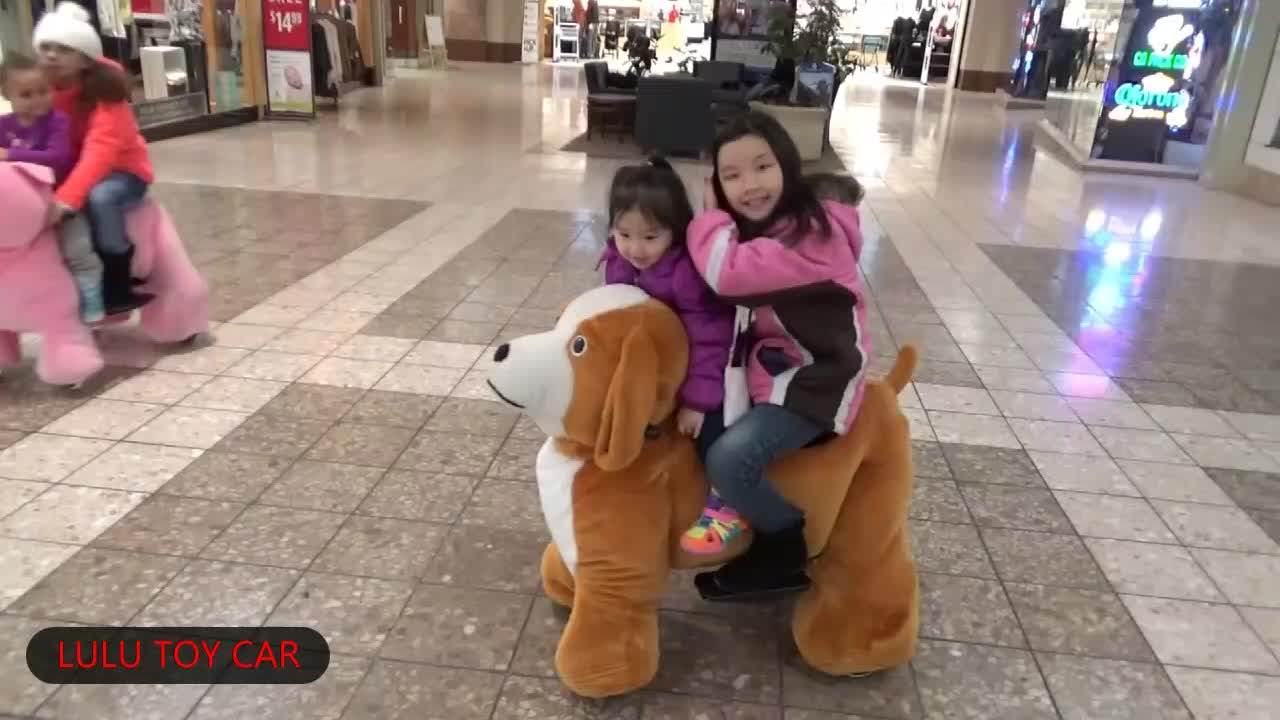 Coin Operated Stuffed Animal Ride Electric Dog Walking Rides - Buy ...