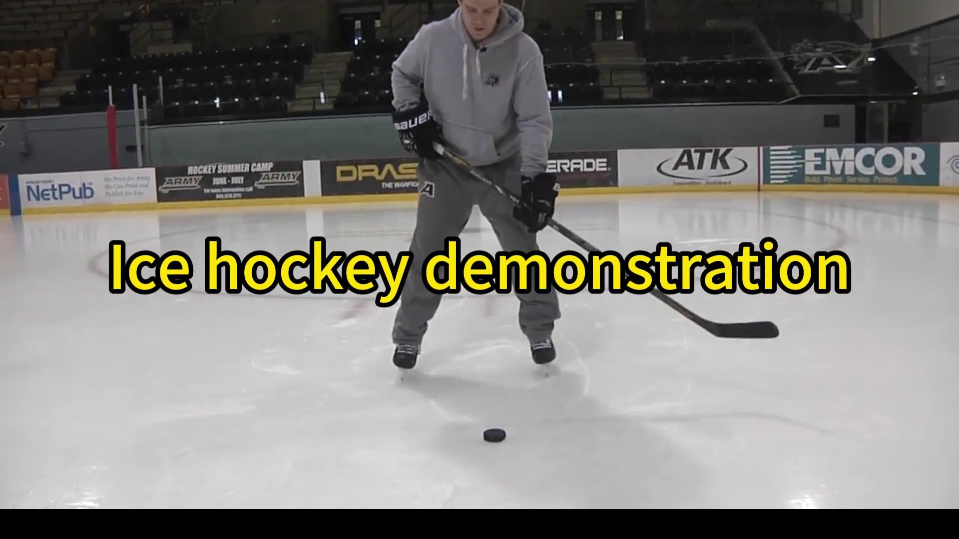 Factory Price Professional Production Of Ice Hockey Golden Sports Black ...