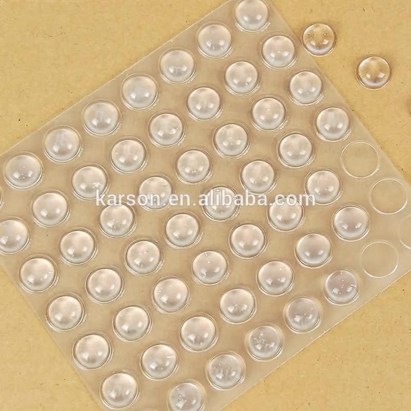 3m Sj5303 Protective Bumpon 3m Clear Silicon Rubber Dots/top Hat Shape ...