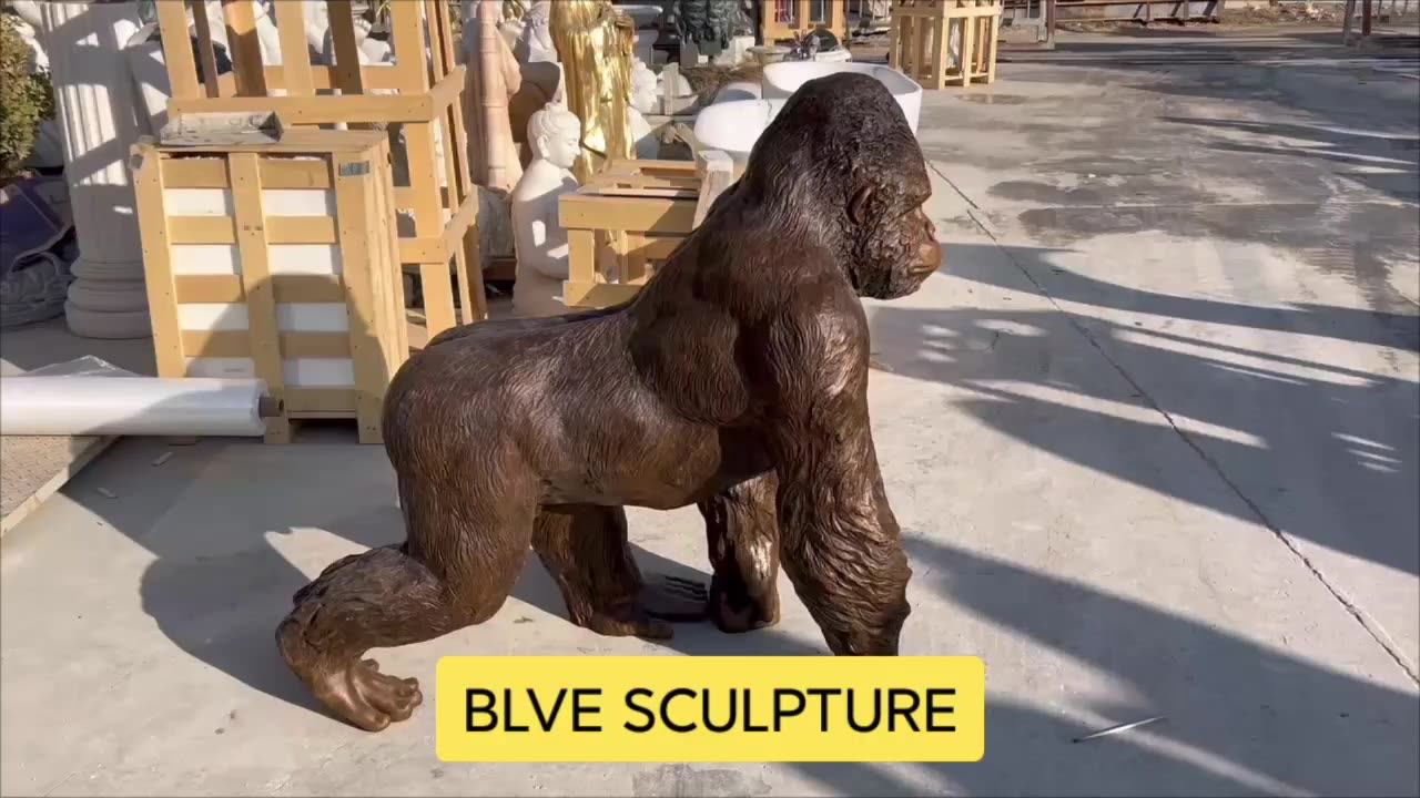 Blve Outdoor Garden Deocrative Life Size Metal Brass Copper Animal ...