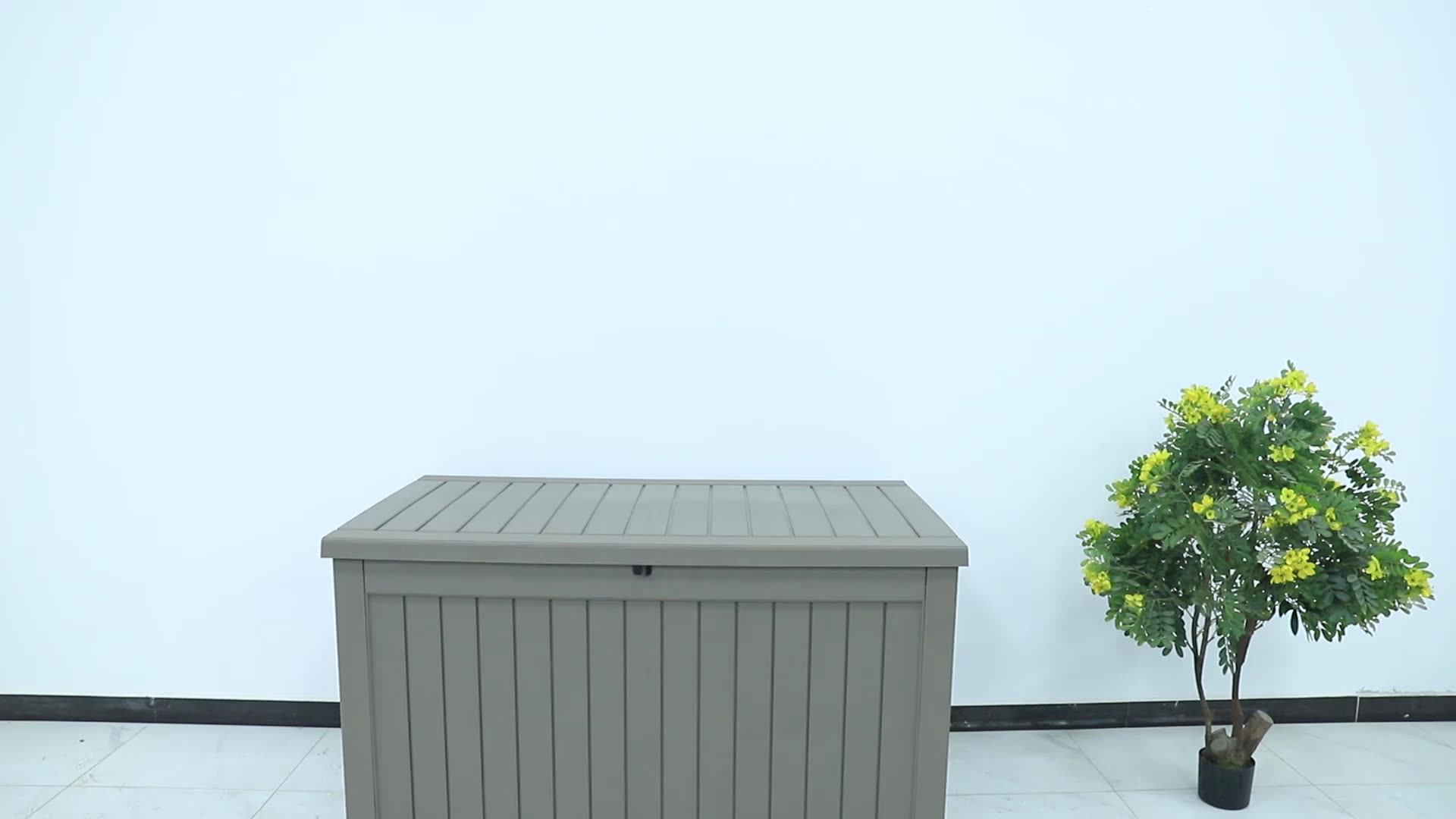 870l/230gal Large Lockable Plastic Storage Container With Water Leakage ...