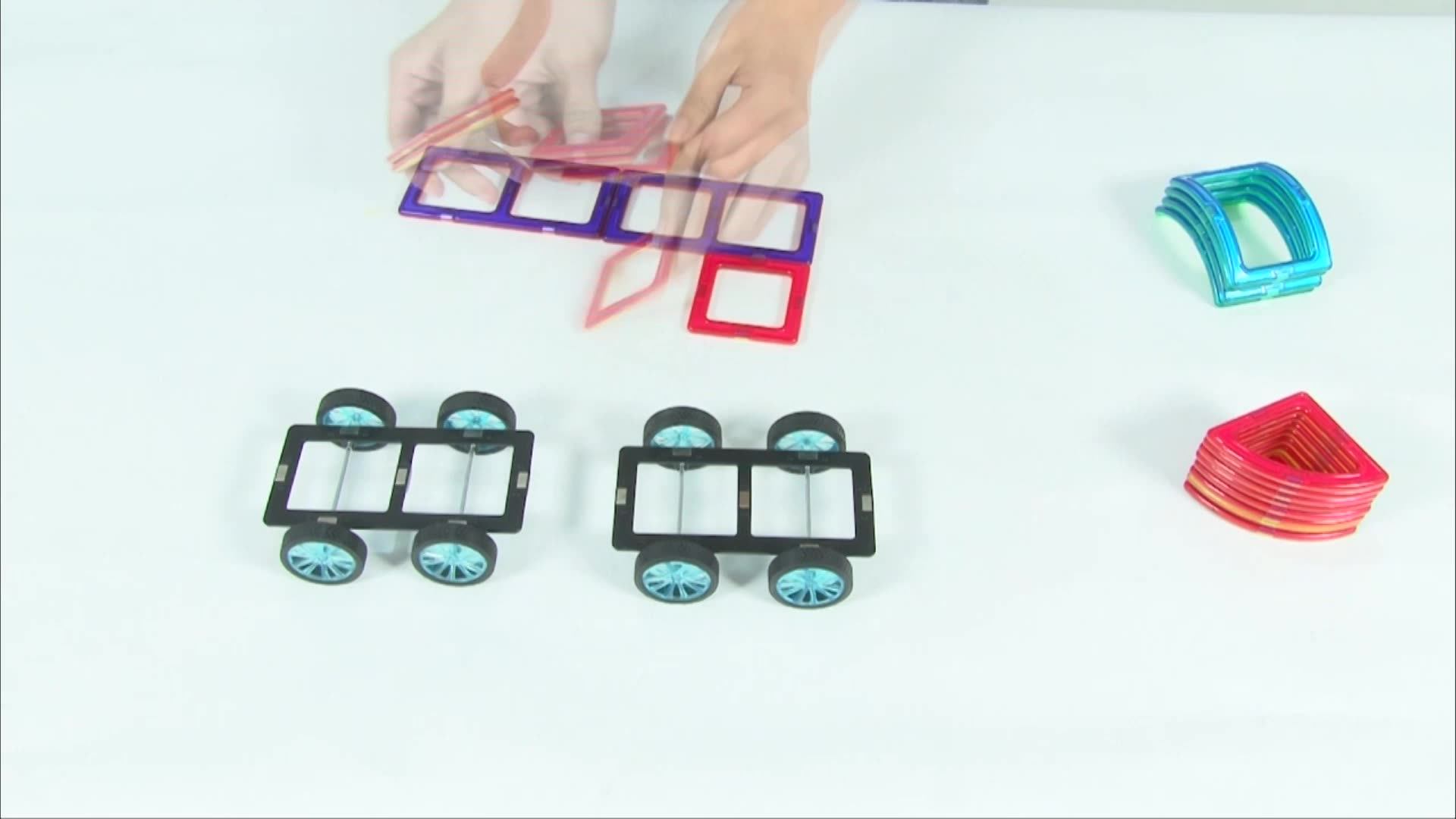 Magnetic Building Panels Diy Toy Abs Plastic Tiles Blocks Set Toys For ...