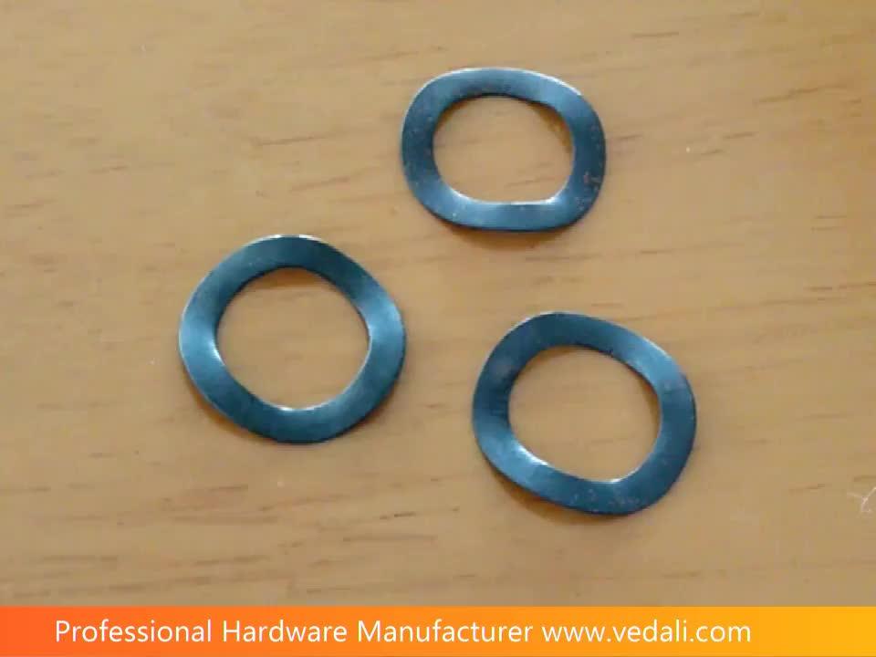 Metal Spring Steel Wave Spring Washers Black Oxide Locking Fasteners ...