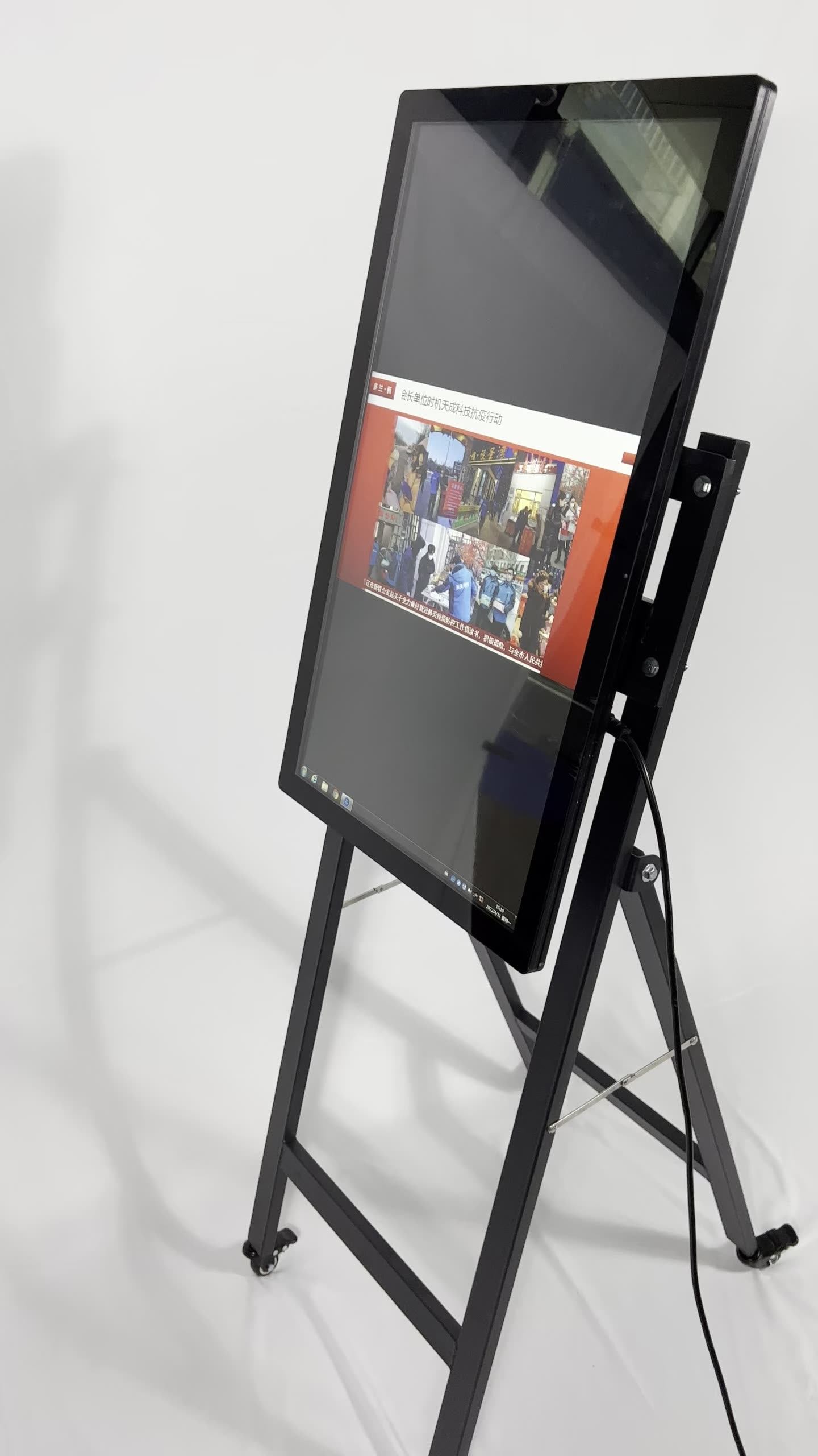 Floor Stand Digital Signage And Displays Android Wifi Ips Touch Screen ...