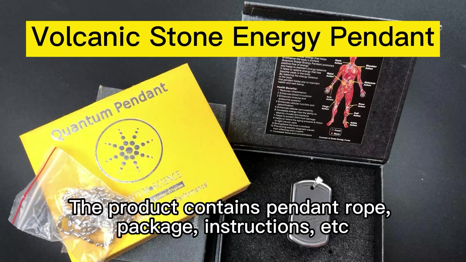 Fashion Jewelry Pendants Charms Power Pendant Necklace Quantum Scalar ...