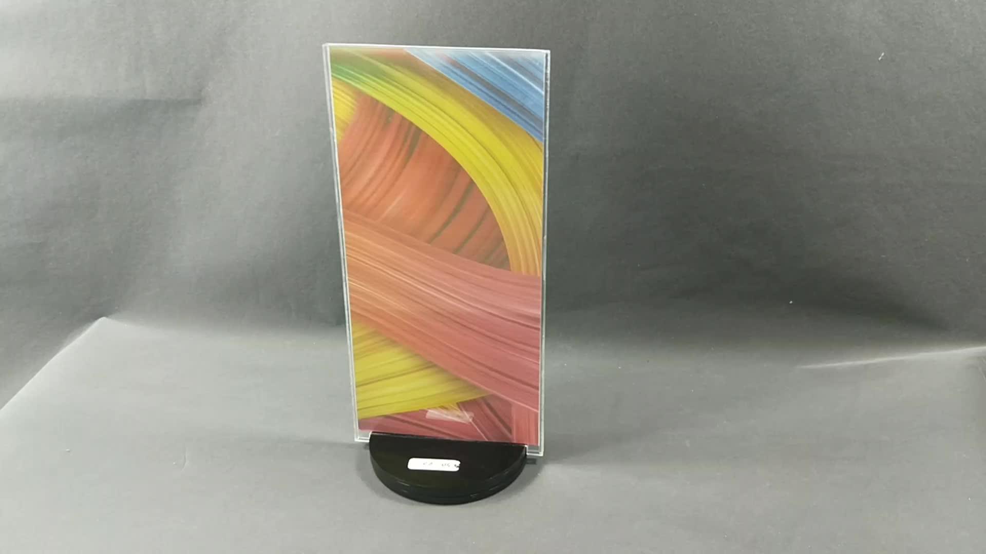 Transparent Clear Acrylic Triangle Card Holder/display Stand 3 Sides ...