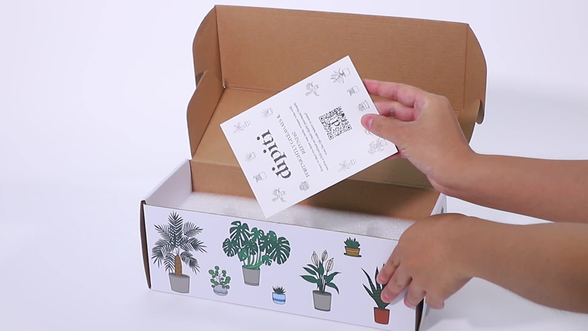 Factory Custom Make Cardboard Nursery Plant Packaging Box For Shipping ...