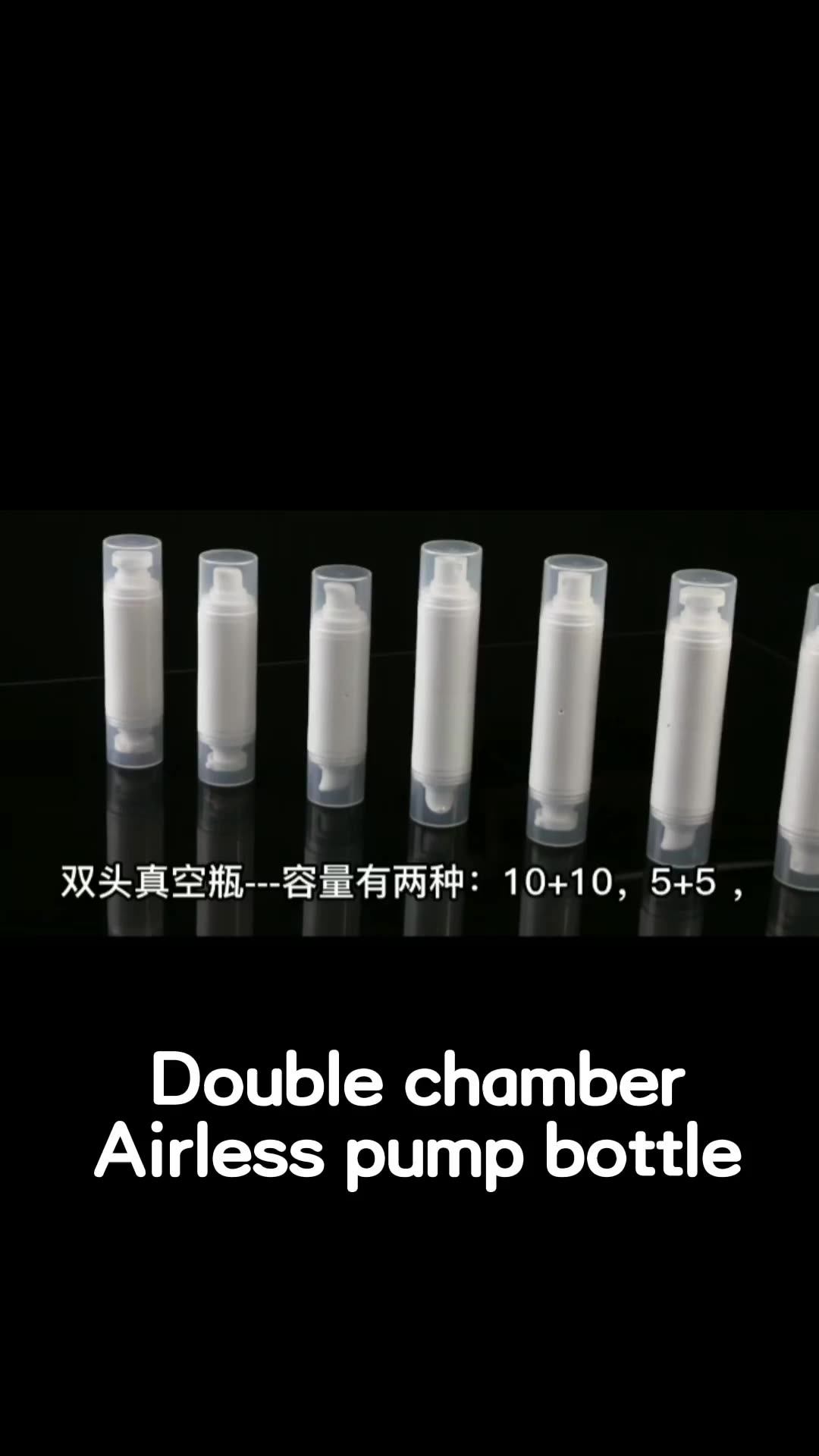 Portable Travel Cosmetic Container Double Chamber Lotion Pump Spray ...