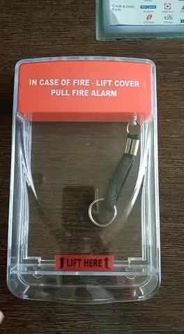 Home Security Pc Fire Alarm Cover Weatherproof Fire Pull Station Cover ...