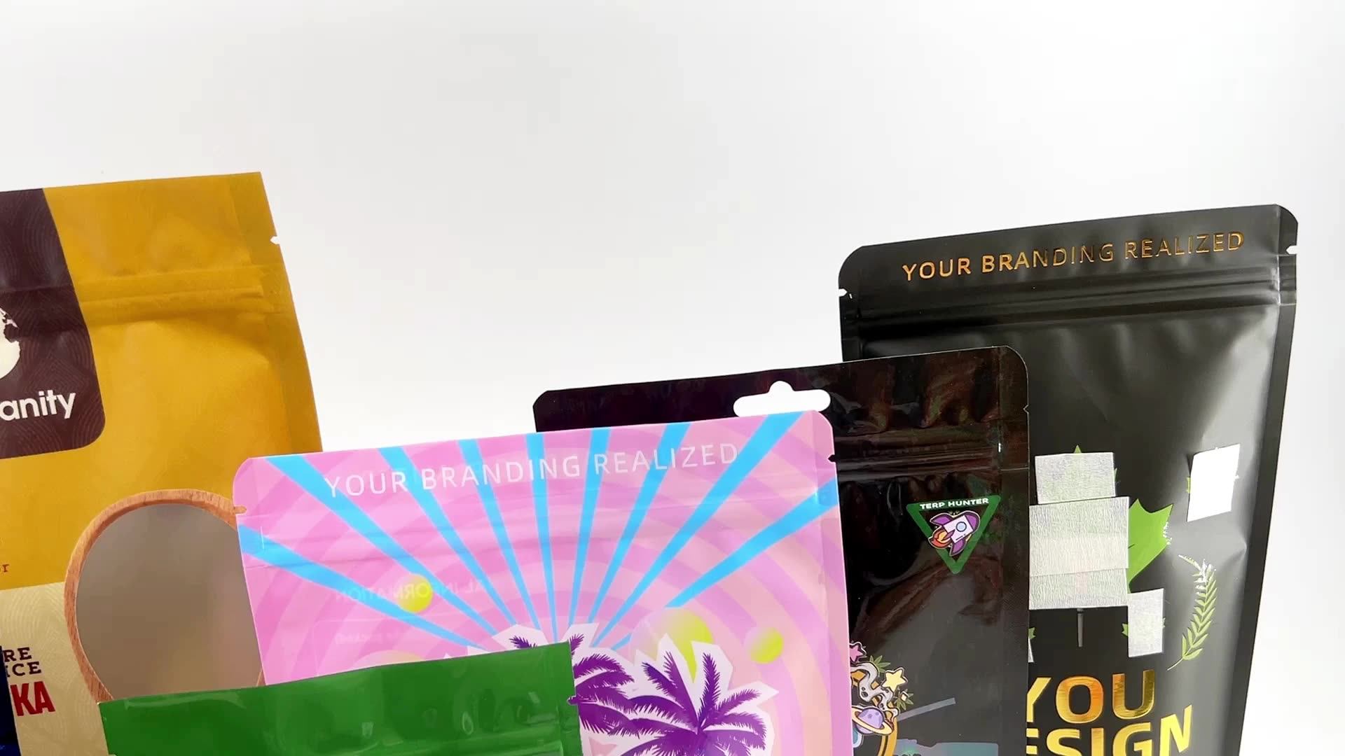 Custom Printed New 3.5g Baggies Aluminized Foil Smell Proof Cookie ...