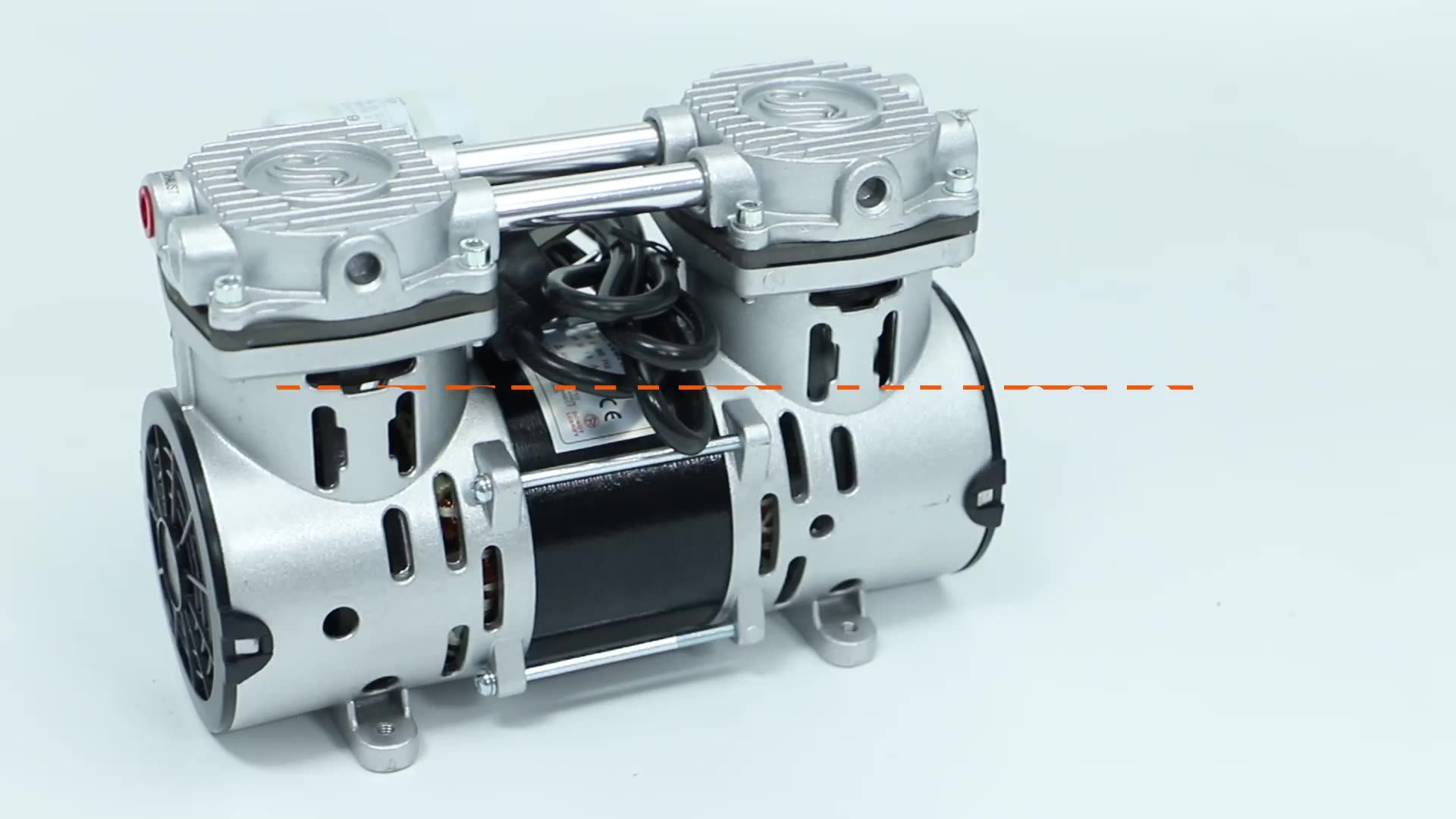 220v 1000w -91kpa 200l/min Portable Electric Oil Free Vacuum Pump Air ...