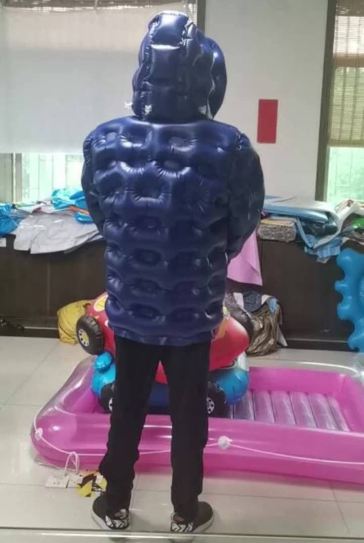 Beile Customized Transparent Pvc Inflatable Down Jacket For Sale - Buy ...