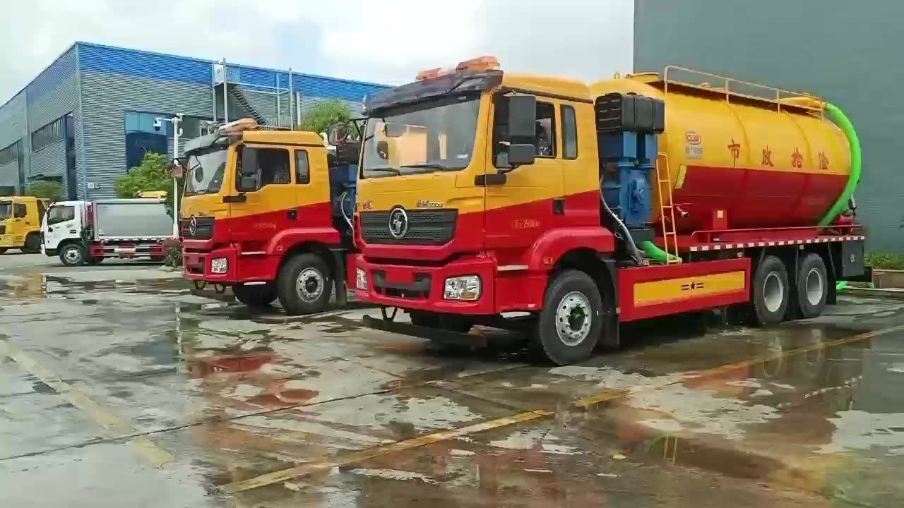 Suction Car 10m3-20m3 Six Rounds Eight Rounds 4x2 6x4 Dongfeng Vacuum ...