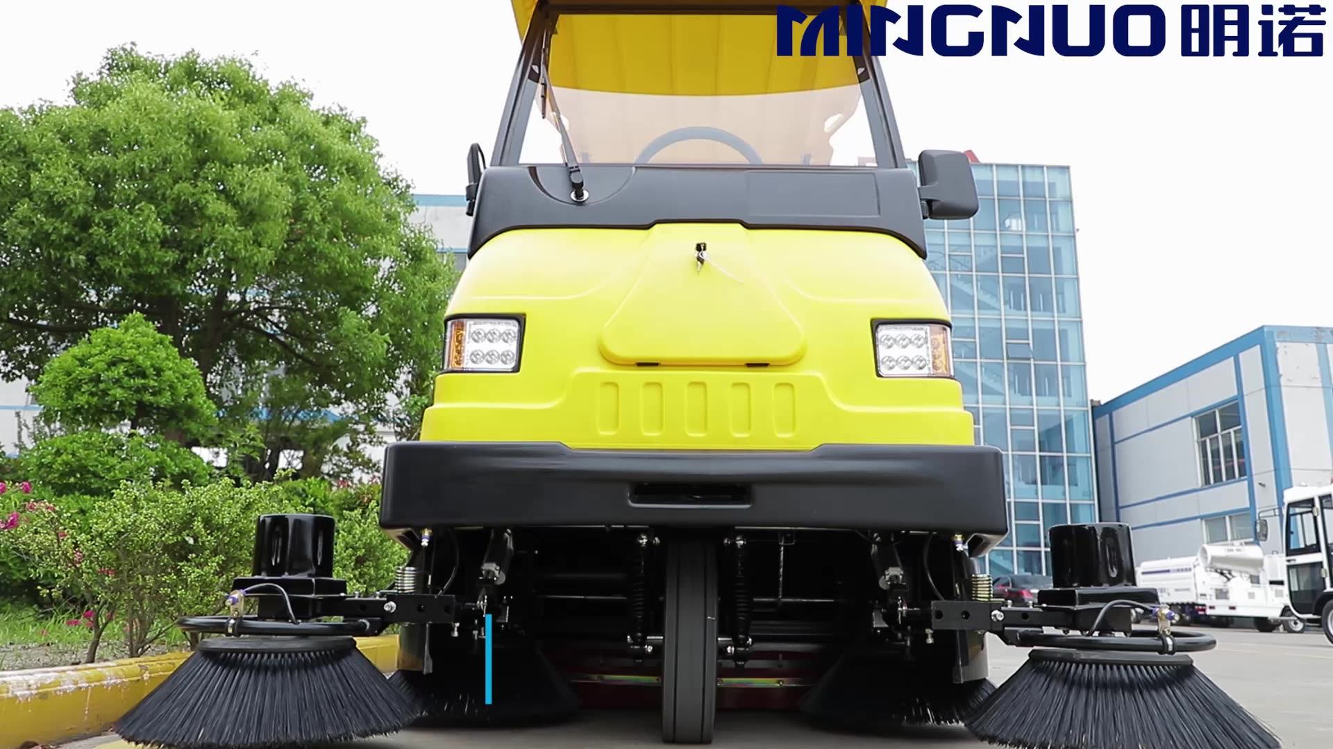 Minguo E800w Compact Driving Sweeper Mini Street Sweeper Ride On ...