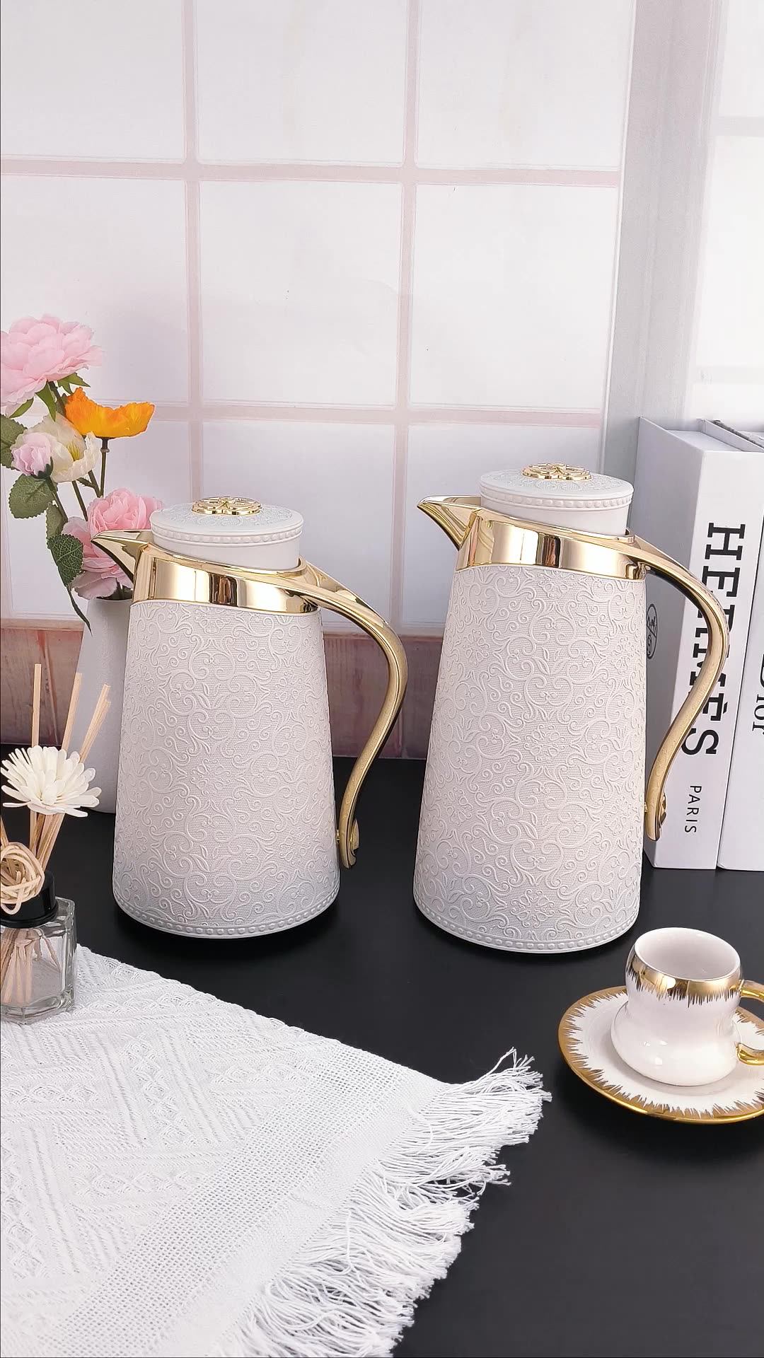 May Flower Food Grade Pink Glass Refill Inner Thermal Insulated Arabian ...