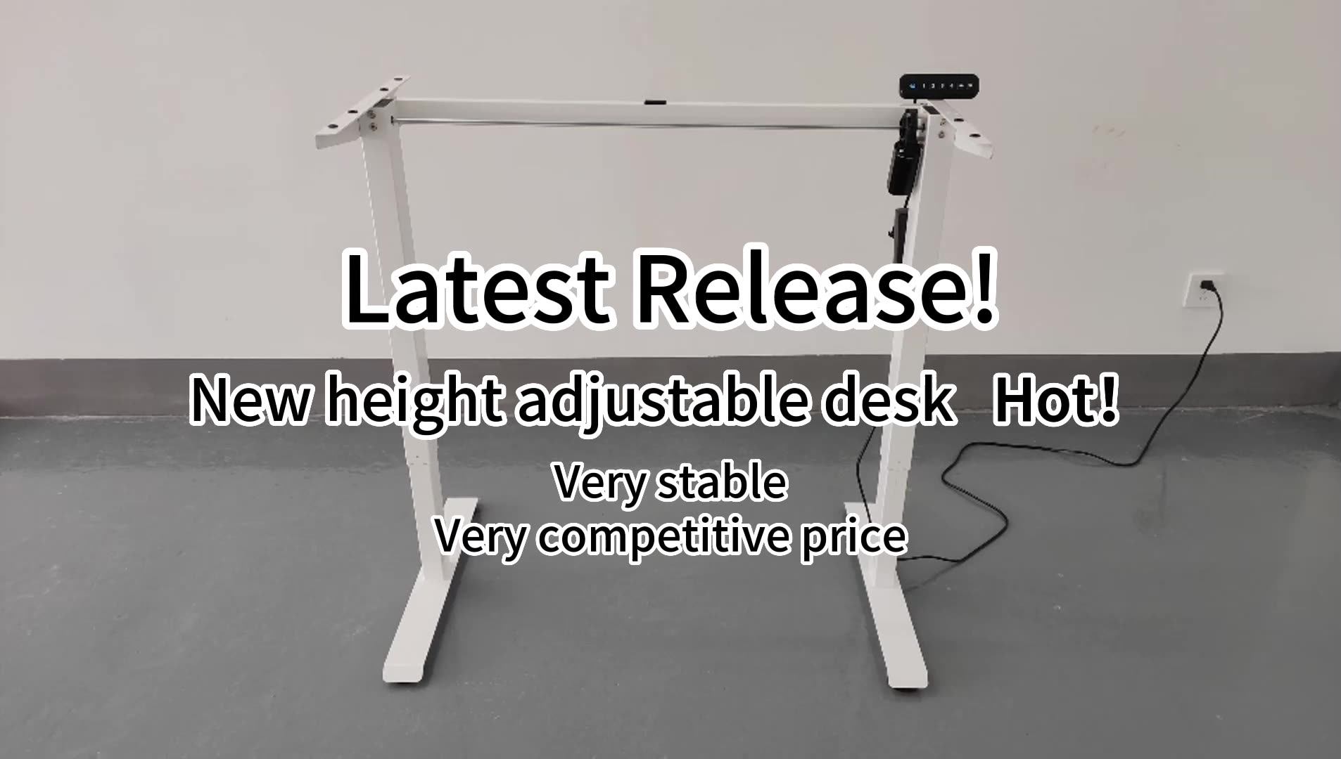 Lifting Motorized Metal Adjustable Desk Frame Height Stand Up Ergonomic ...