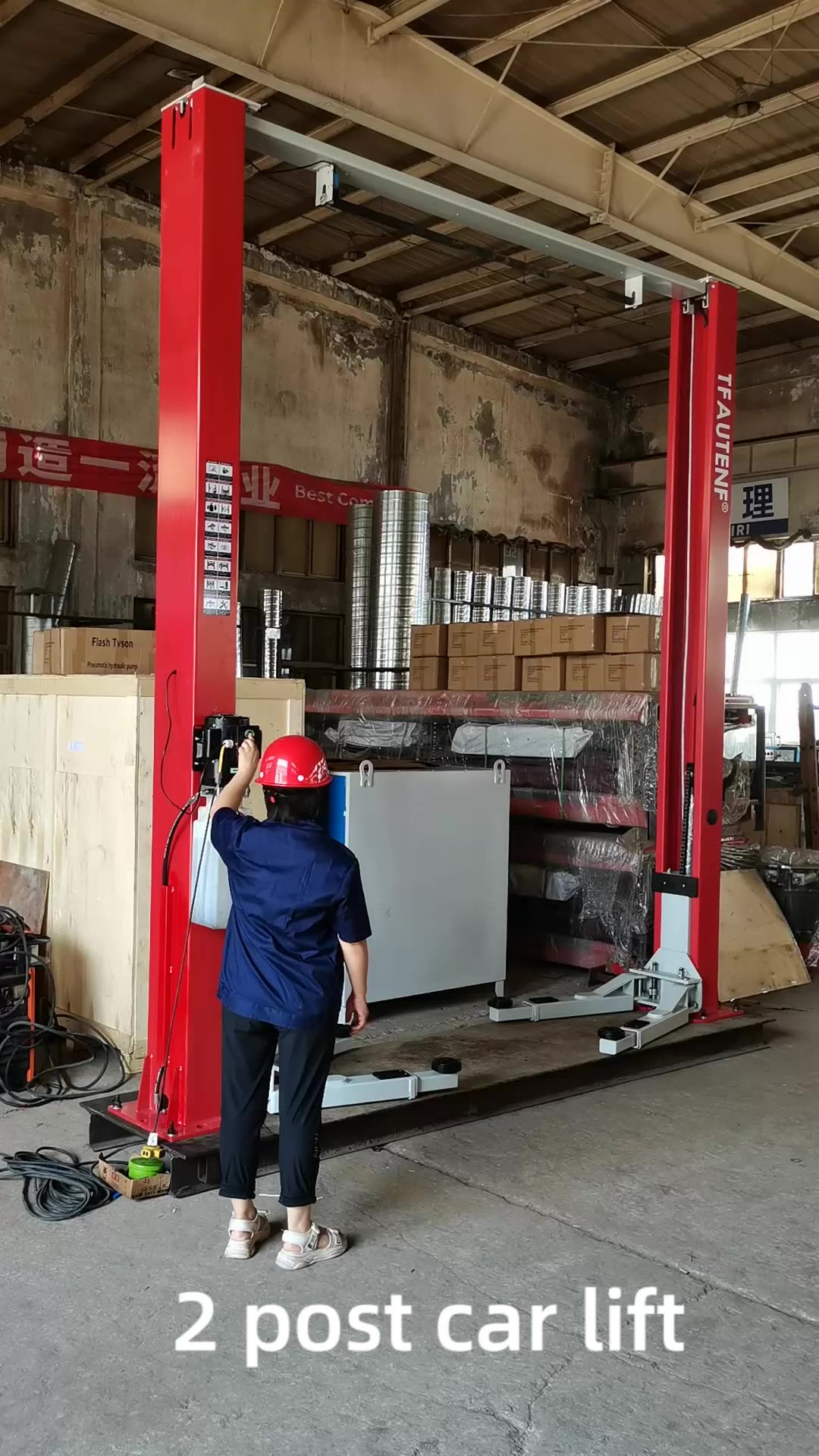Tfautenf Tfh40 Pengangkat Mobil Hidrolik Lantai 2 Post Jelas Dengan 4 ...