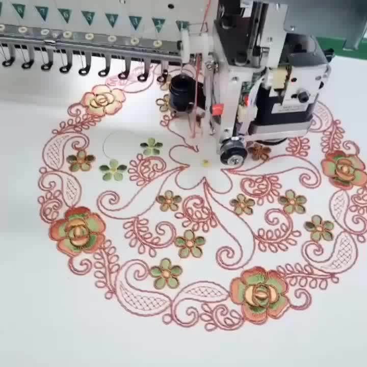 12 Needles Single Head Easy Cording Device Tajima Computer Embroidery ...