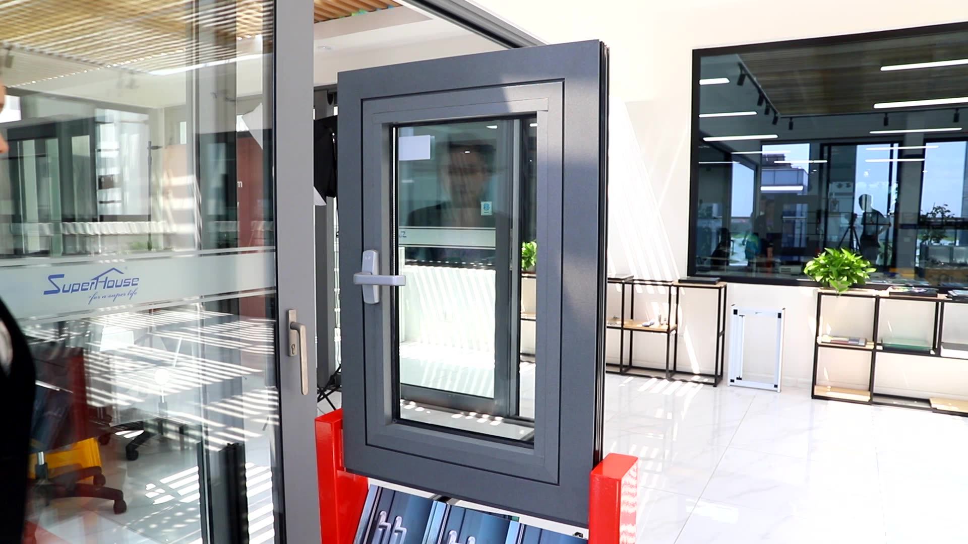 Super Safety Custom Large Aluminum Bullet Proof Laminated Glass Window ...