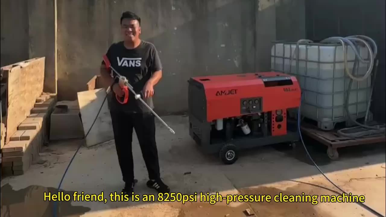 Amj-500bar-22lpm - Diesel Powered Ship Rust Removal High-pressure ...