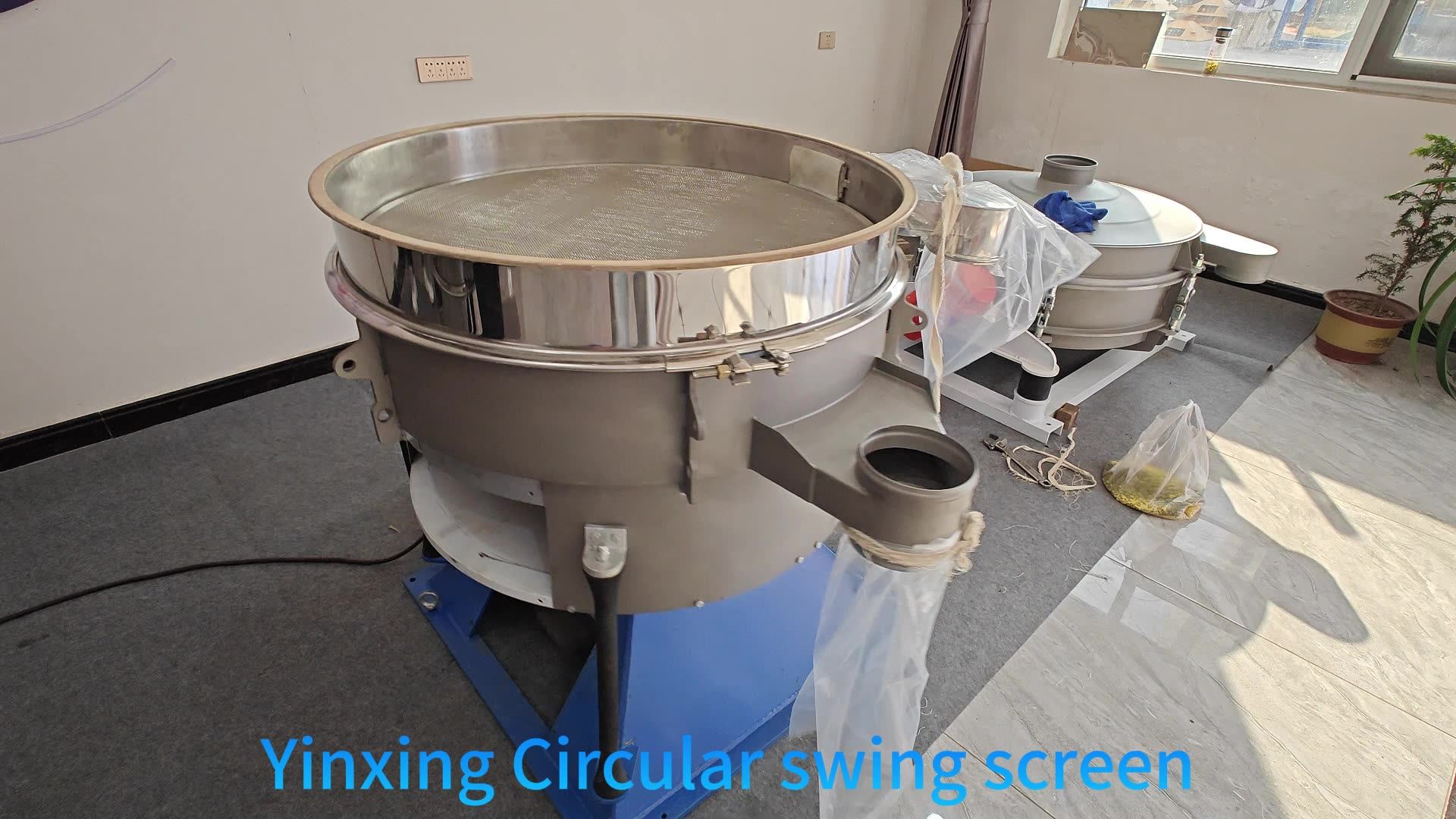 Circular Swing Vibrating Screen Stainless Steel Food Processing And ...