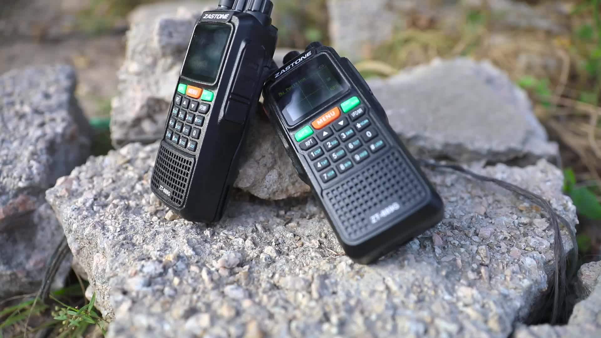 10w Dual Band Zastone Zt-889g Two Way Radio Gps Walkie Tlakie Handheld ...