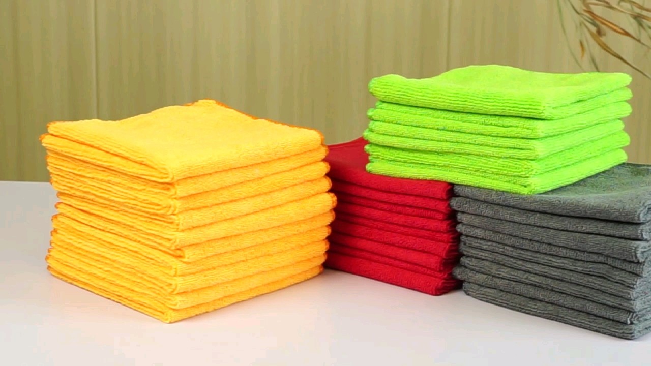 Microfiber Cloth 40x40 380gsm Lot Of Face Cloth Microfiber Black 32*32 ...