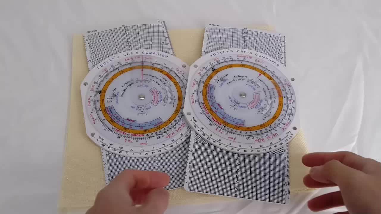 Pooleys Plastic Crp-5 Flight Computer Pilot Student Flying Training ...