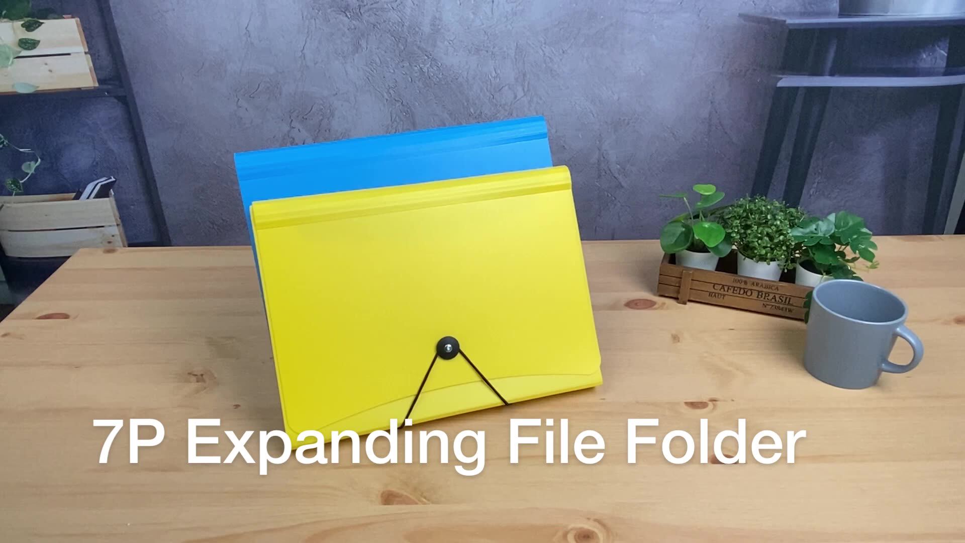 7 Pocket Accordion File Folder With Sticky Labels,Document Organizer ...