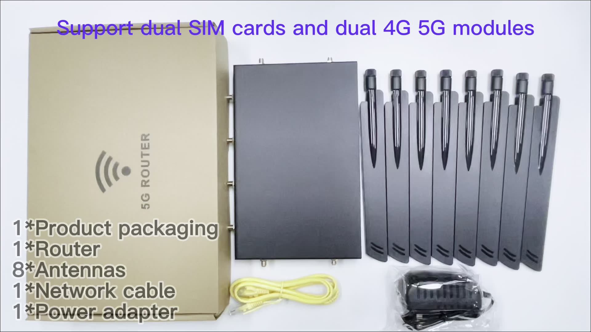 Lte 4g 5g Sim Card Router Support Cat12 Cat16 Modem Gigabit Dual Band ...