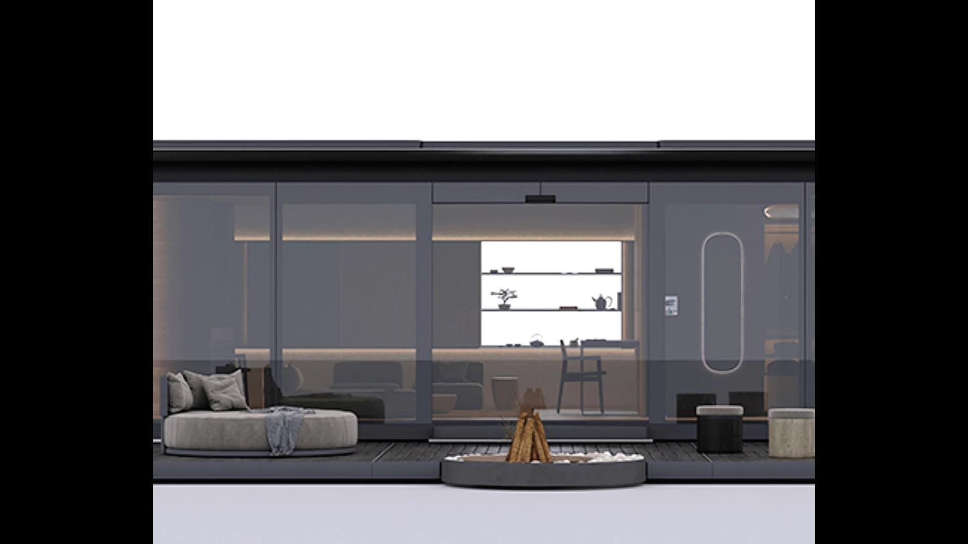 Two Story Foldable Container House 20ft Prefab Shipping Tiny House 40 ...