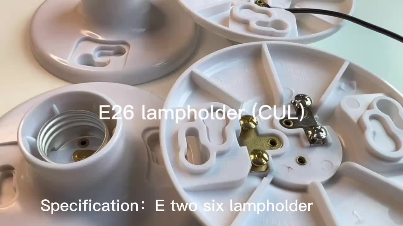 Hot Sale Screw Light Bulb Base Pc Material E26 Bulb Holder Light 600v ...