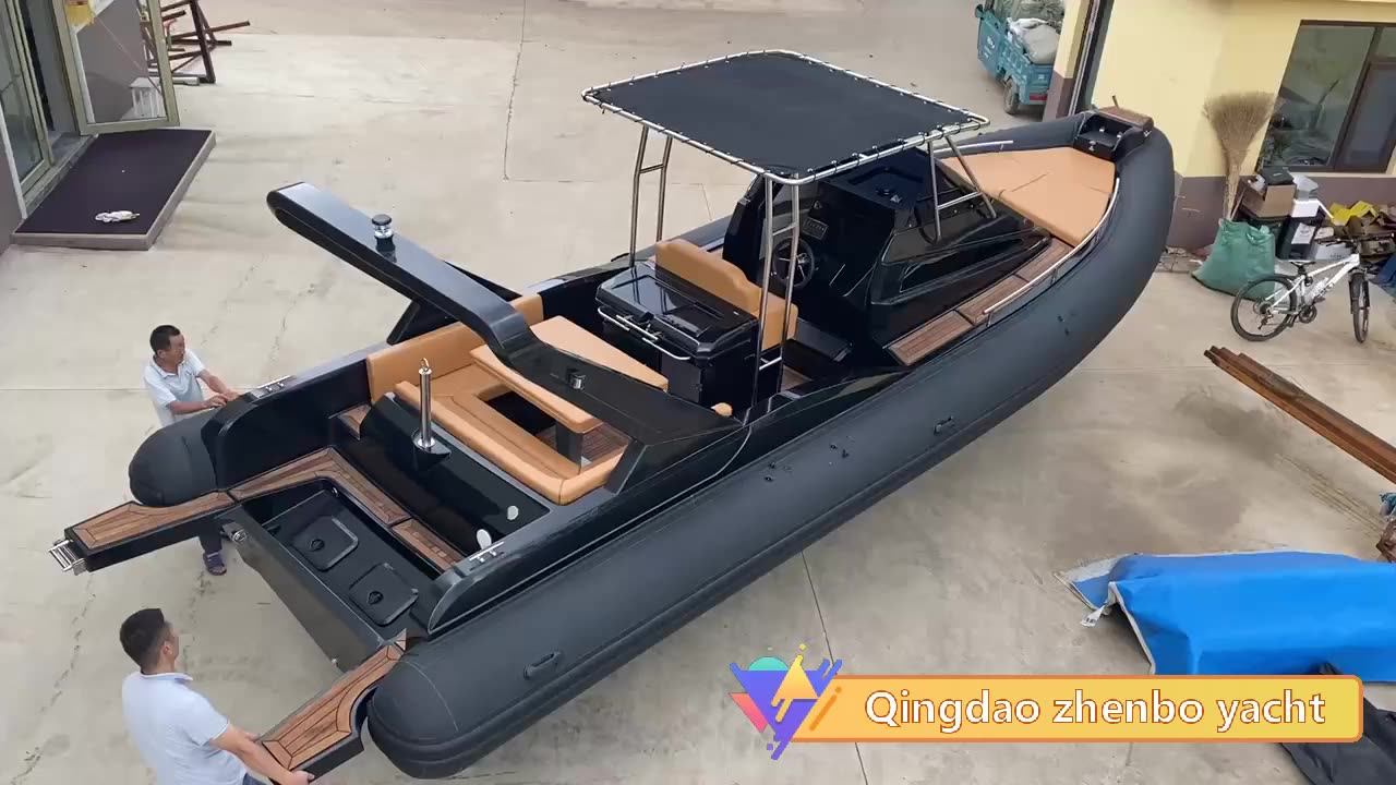 Ce 32ft Semi Rigid Rhib 960 High Speed Patrol Rib Boat Inflatable ...