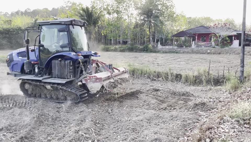 120hp Agricultural Rubber Crawler Tractor For Paddy And Dry Land - Buy ...