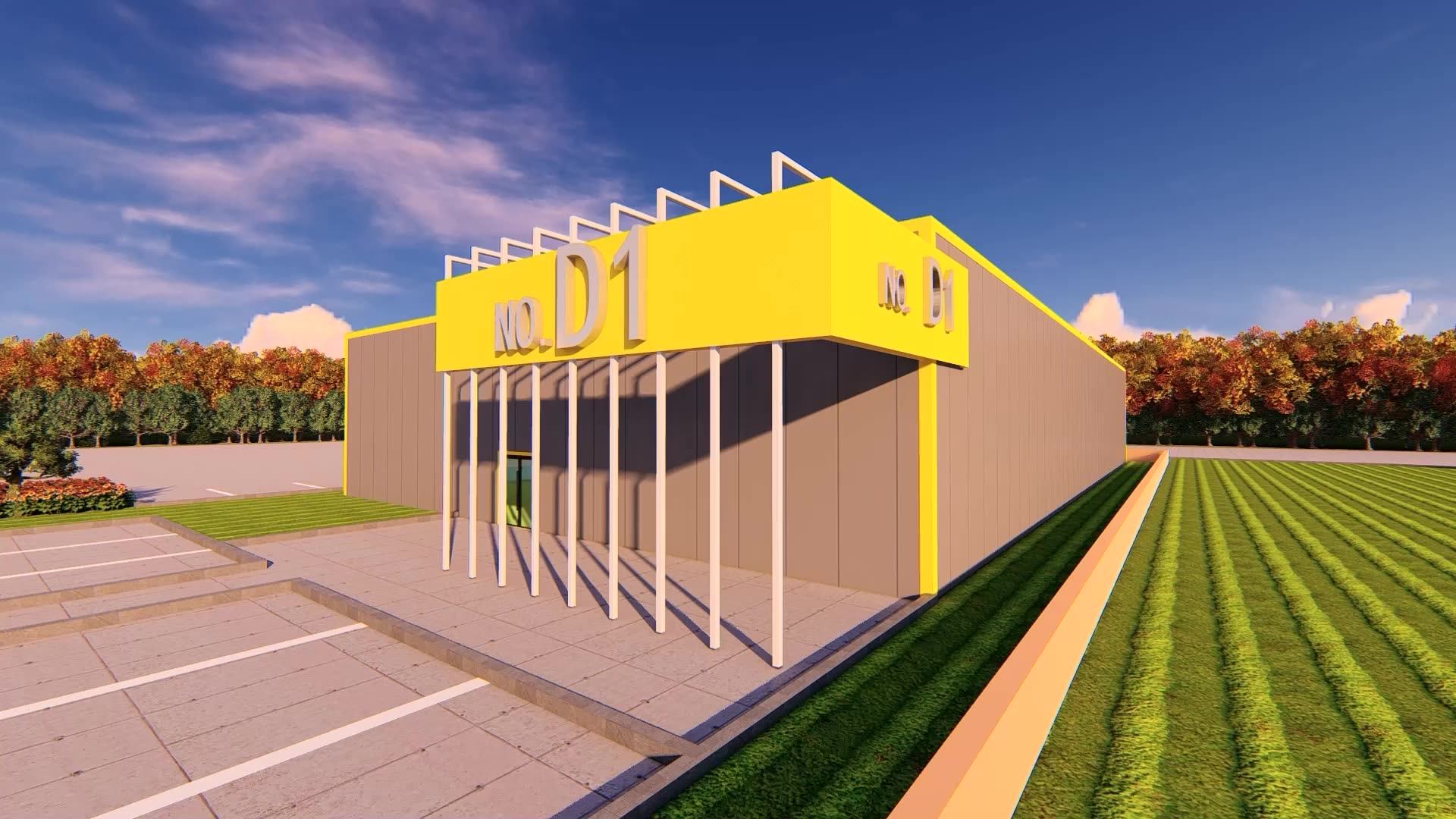 1000 Square Meter Warehouse Building Light Steel Structure Hangar Roof ...