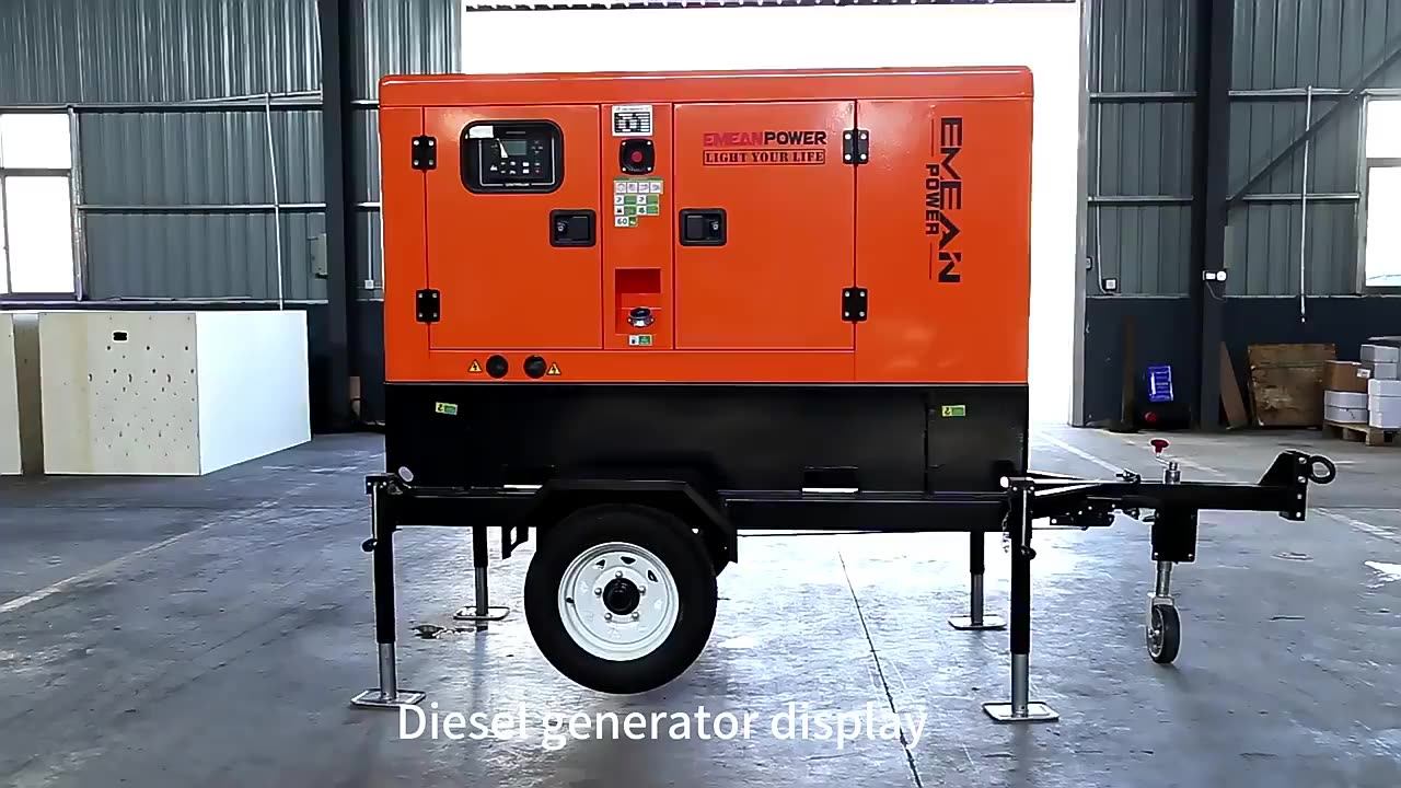 Emean 50 Kw Power Mobile Diesel Generator Set 50kw Diesel Generator ...