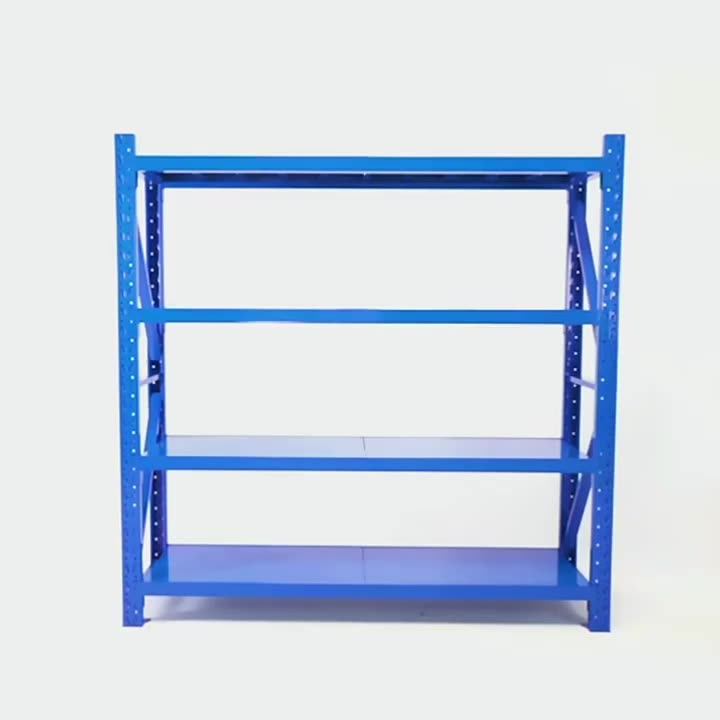 Adjustable Boltless Lightweight Steel Shelving Multi-layer Industrial ...